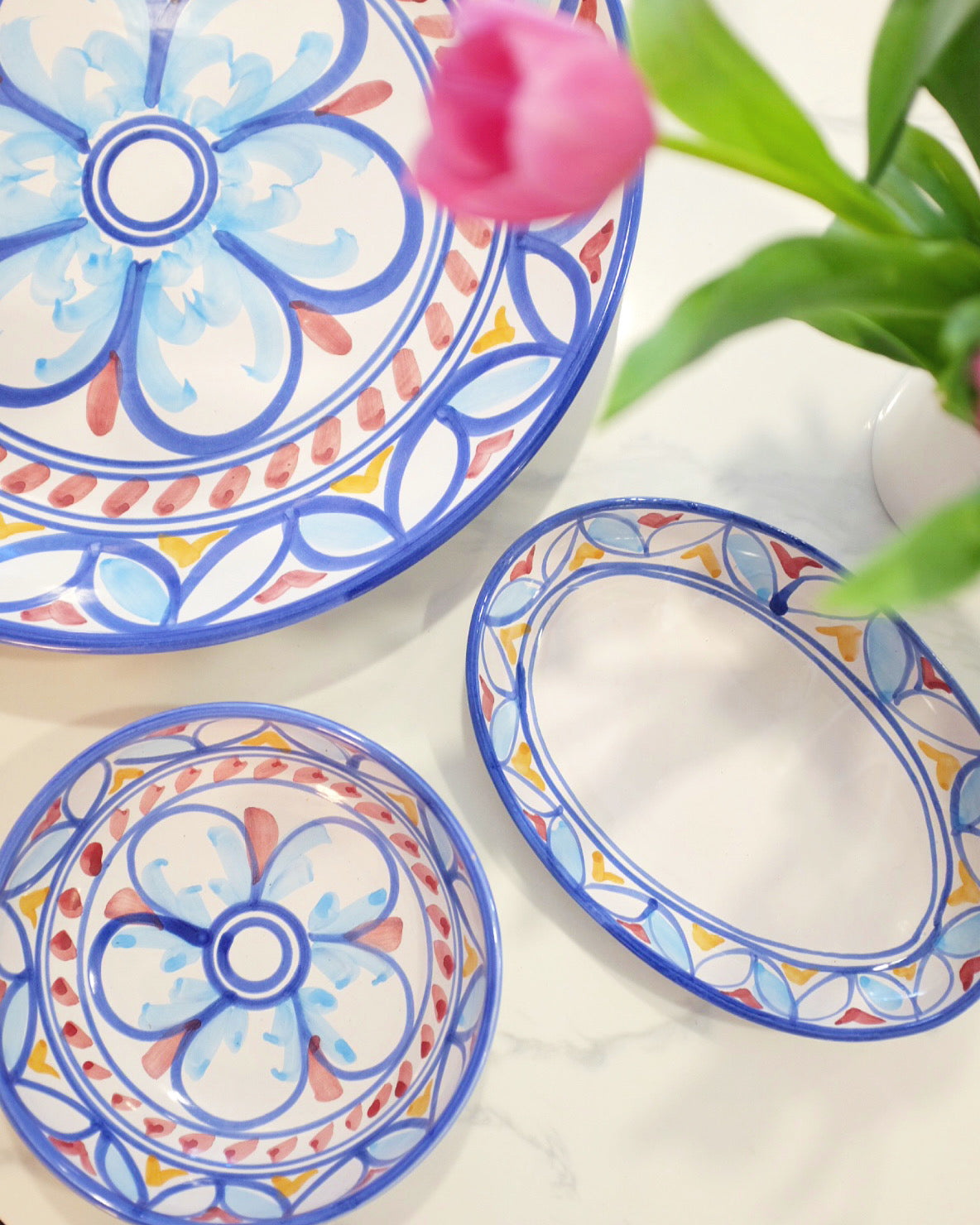 Oval Hand Painted Vietri Plate – Rich & Co.